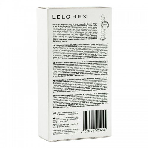 Lelo Hex Original 12 vnt. prezervatyvai ️ SafeSex